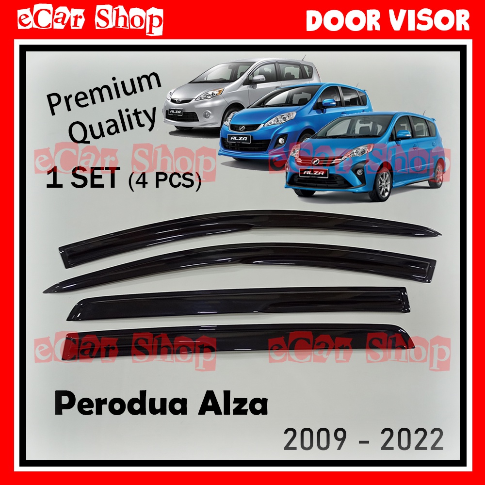 Perodua Alza Door Visor Mugen Alza 2009 2010 2011 2012 2013 2014 2015 ...