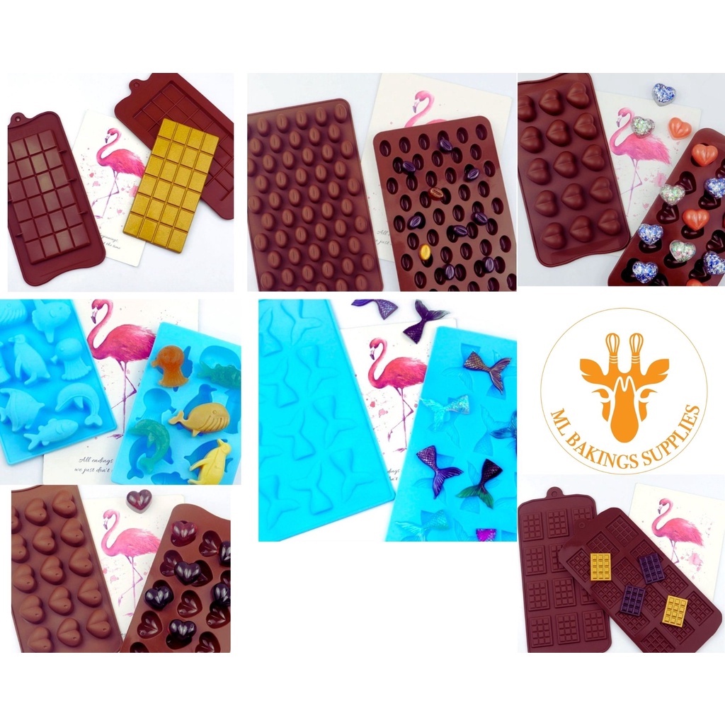 [READY STOCK] 3D Silicone Chocolate/ Pudding DIY Mold 硅胶巧克力布丁模_Kunafa ...