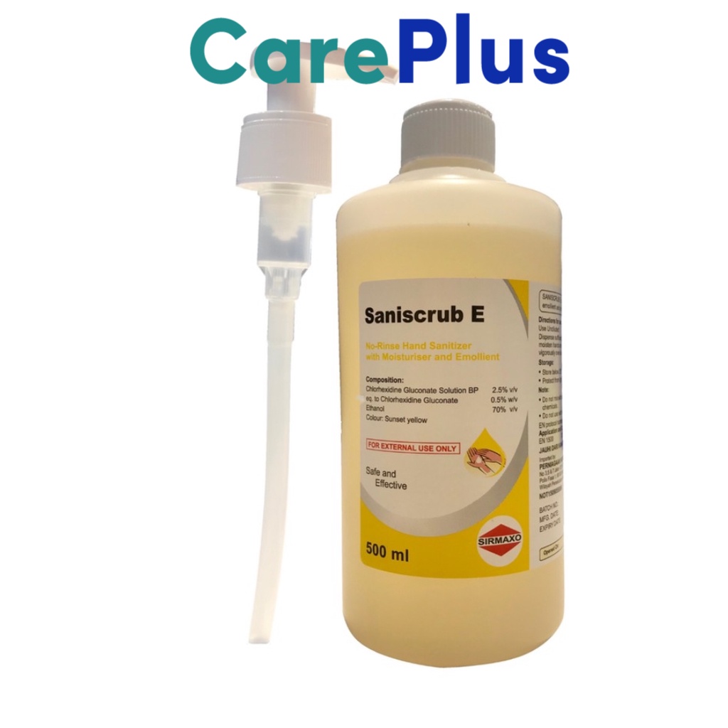 SANISCRUB E HAND SANITIZER PUMPS 60ML (EXP:11/2024) | 500ML (EXP:12/ ...