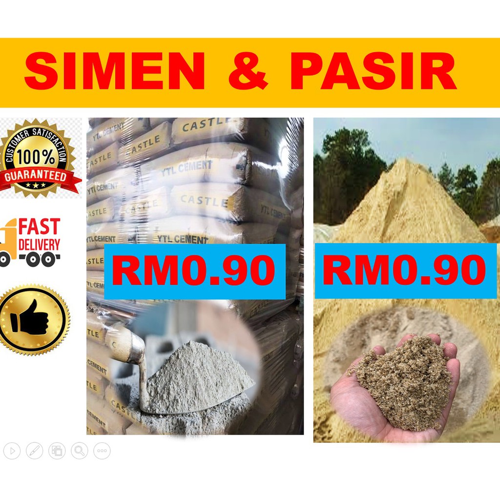 🔥🔥READY STOCK 🔥🔥 PASIR DAN SIMEN/ FIND SAND & CEMENT | Shopee Malaysia
