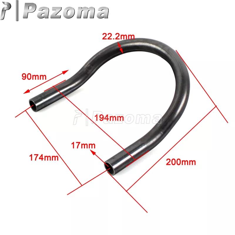 Steel Motorcycle 7/8" 22mm Tube Upswept Rear Seat Frame Hoop Brat Style ...