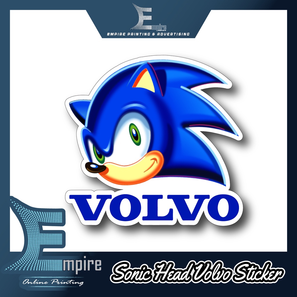 🔥NEW🔥Sonic Head Volvo Lorry Sticker + FREE GIFT 🎁 | Shopee Malaysia