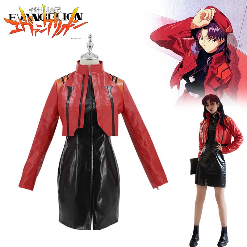 Halloween EVA Katsuragi Misato Cosplay Costume Neon Genesis Evangelion ...