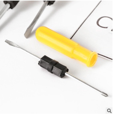 Gold-handled double-headed screwdriver (2 sides and 4 sides) | Shopee ...
