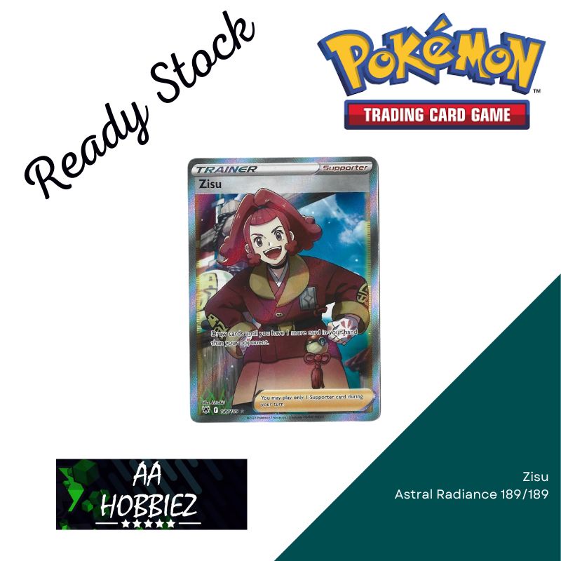 Pokemon TCG Zisu Full Art 189/189 Astral Radiance | Shopee Malaysia