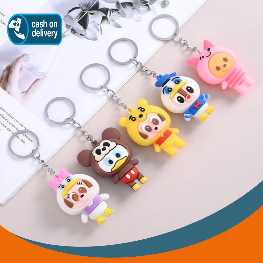 GANTUNGAN Disney KEYCHAIN COSTUME KEYCHAIN MICKEY POOH DAISY DONALD ...