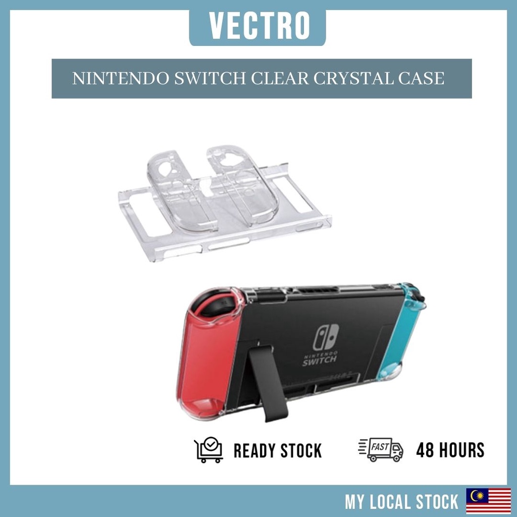 Nintendo Switch Clear Transparent Crystal Hard Protective Case Casing ...