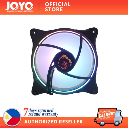 FAN-DOSS-TEMPESTX3-RGB DOSS TEMPEST X3 3-IN-1 RGB GAMING FAN W/ HUB ...