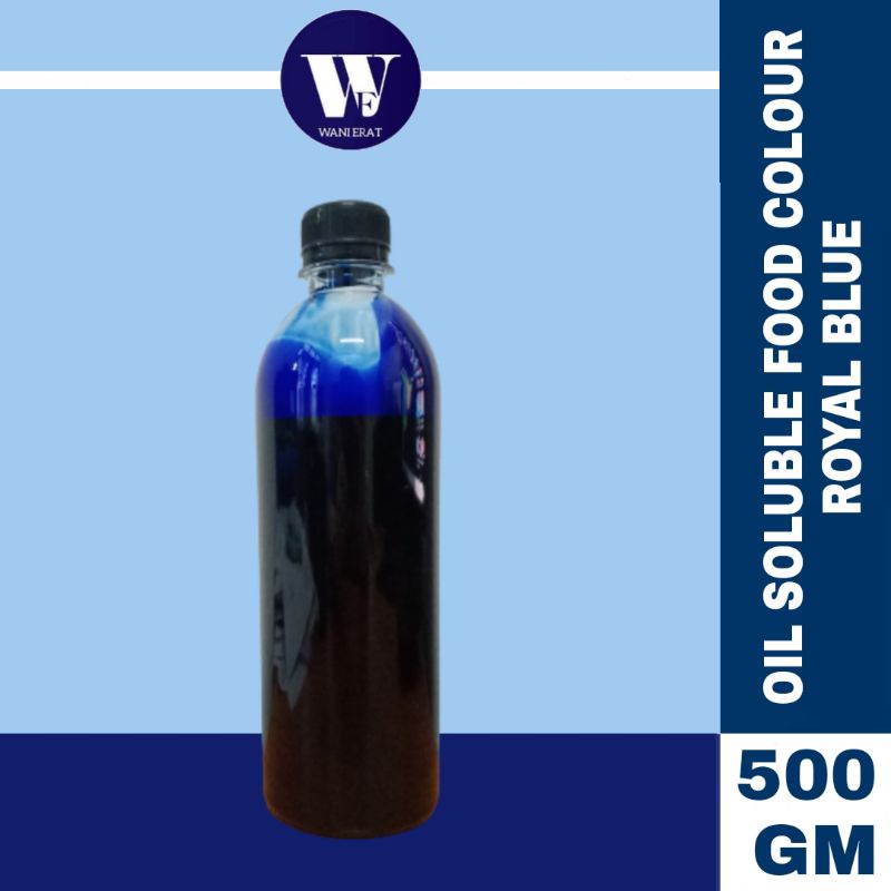 [500GRAM] OIL SOLUBLE FOOD COLOUR ROYAL BLUE / OIL BASE COLOURING ...