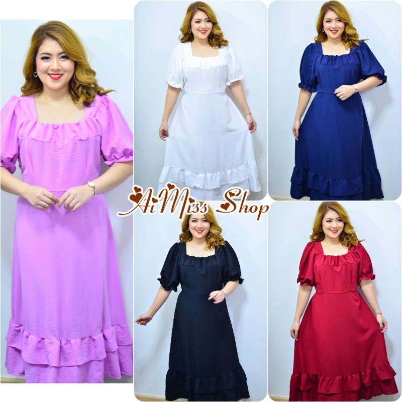 AiMiss Shop Plump Girl Dress Fat People Clothes Long Dresses Chubby ...
