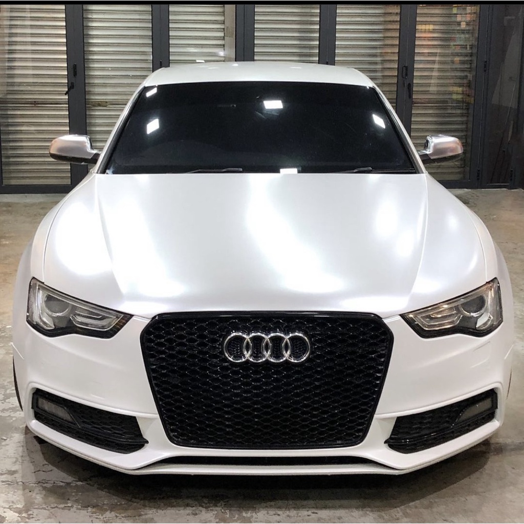 SATIN PEARL WHITE CAR WRAPPING STICKER VINYL FILM | Shopee Malaysia