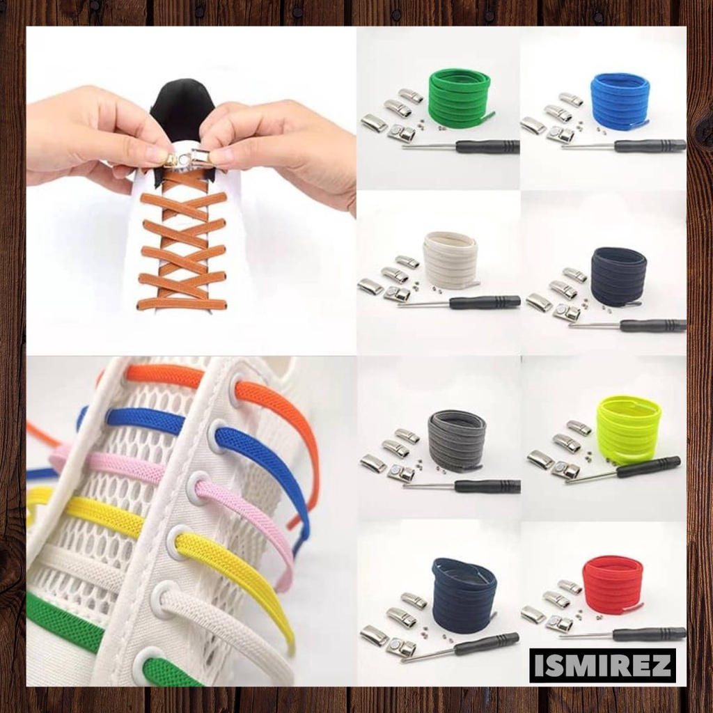1pair Tali Kasut Buckle Magnet Elastic Shoe Laces Magnetic Locking ...