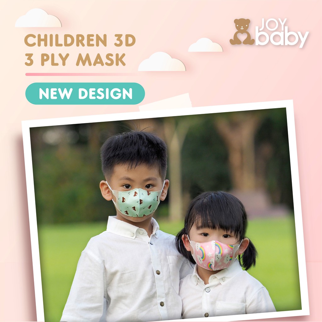 [INDIVIDUAL PACKING] JOYBABY 3D baby/kids/children disposable mask (1 ...