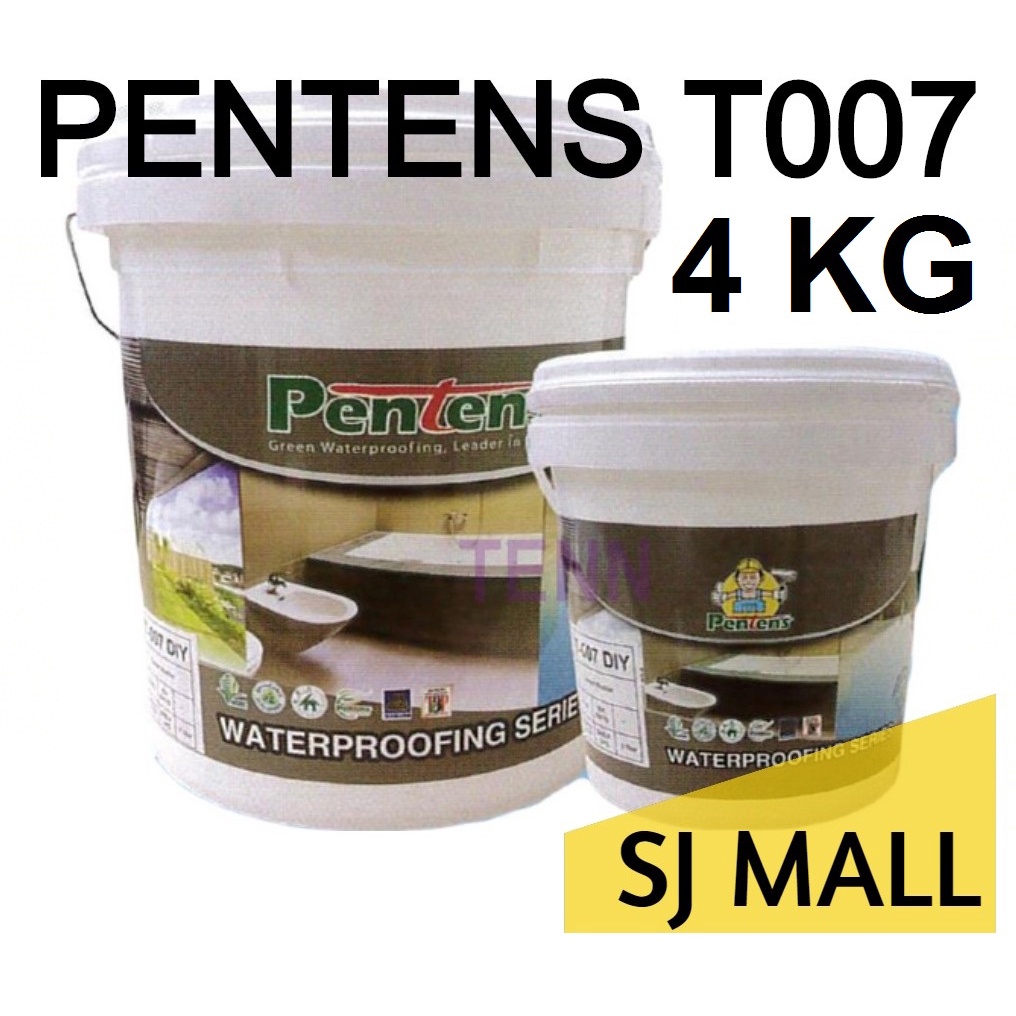 PENTENS T007 Cement Modifier WP Primer Waterproofing 4kg 防水涂料底漆 [SJ ...