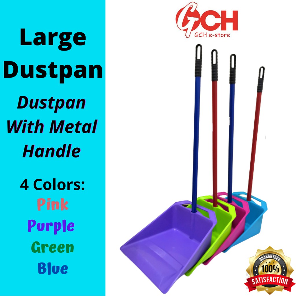 (Large) Color Plastic Dustpan with Metal Handle / Home Dustpan ...