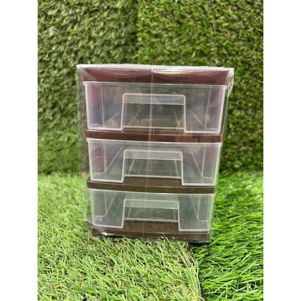 Daiso 3 tier mini drawer case | Shopee Malaysia