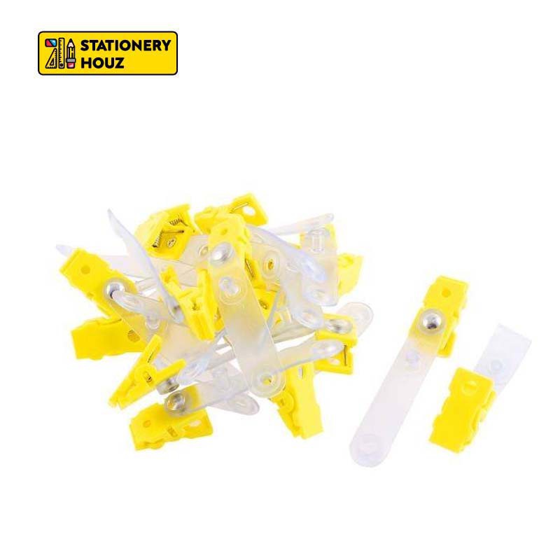 Stationery Houz Plastic ID Name Tag Clip ( 20 Pcs ) Name Tag Clip Name ...