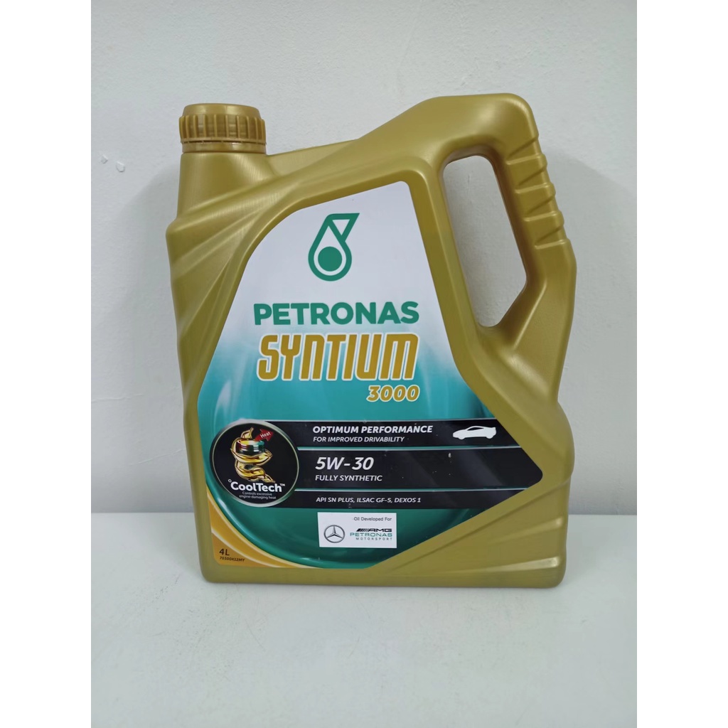 Petronas Syntium 3000 5W-30 Fully Synthetic Engine Oil 5W30 (4L ...
