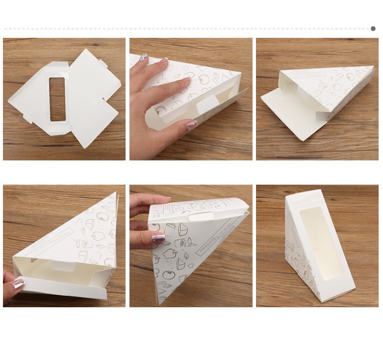 Paper Sandwich Box 10pc with Window & Lock | Bekas Sandwich Kertas 10pc ...