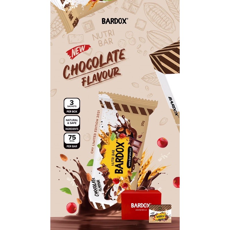 Bardox 排毒代餐能量棒 限量版 巧克力🍫口味 Chocolate flavour🔥🔥 | Shopee Malaysia