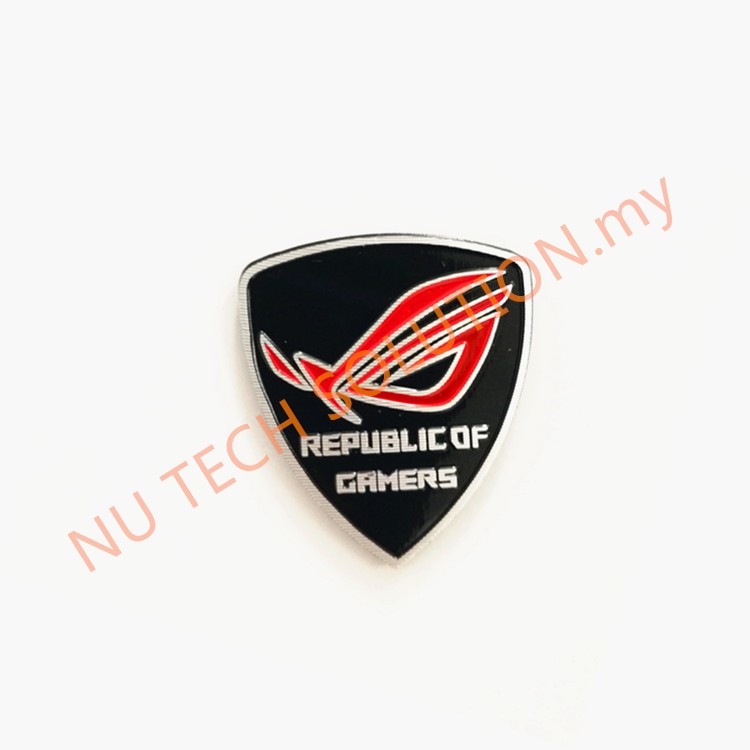ASUS ROG Computer Case Label / Badge / Metal Sticker / Logo 35mm * 40mm ...