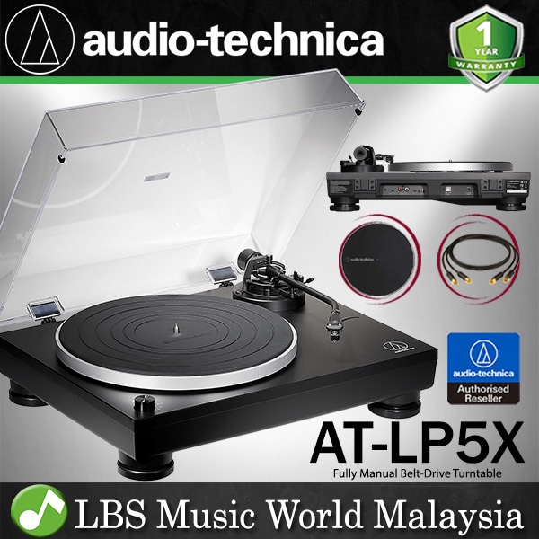 Audio Technica AT-LP5X Fully Manual Direct Drive Turntable Black Disc ...