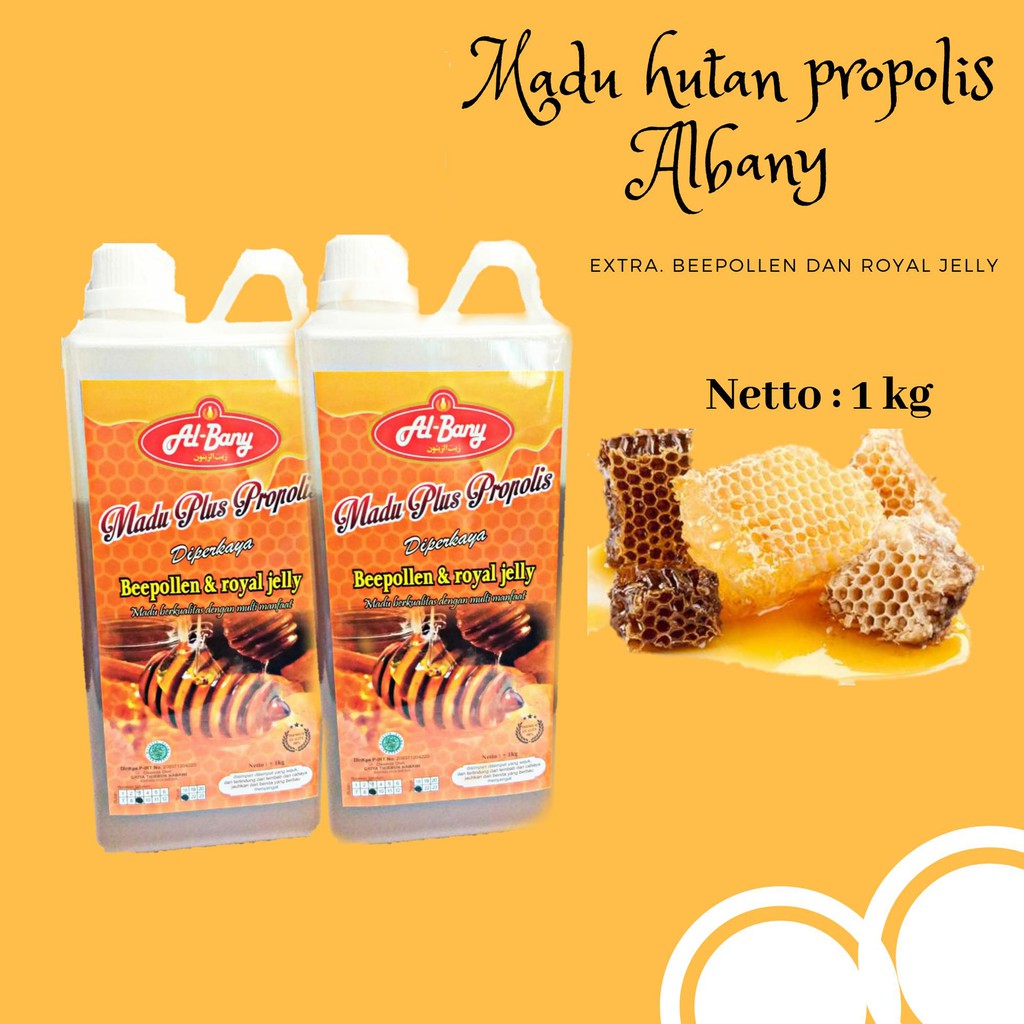 Package Of 2nd KALIMANTAN Forest Honey plus AL-BANY PROPOLIS 1KG ...