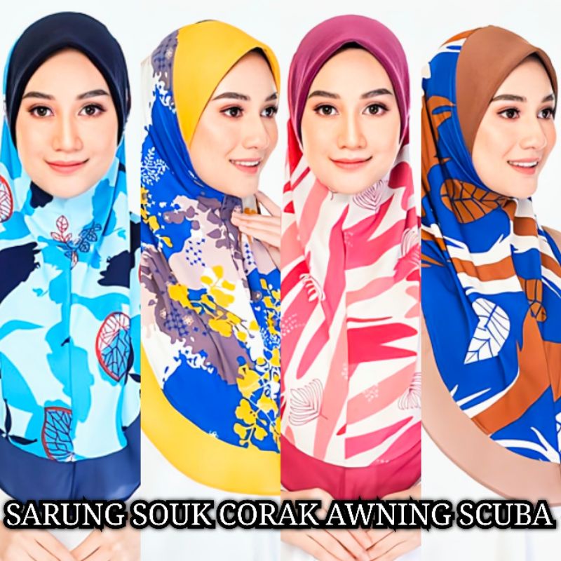 SARUNG SOUK CORAK AWNING SCUBA (BORONG SAHAJA) | Shopee Malaysia