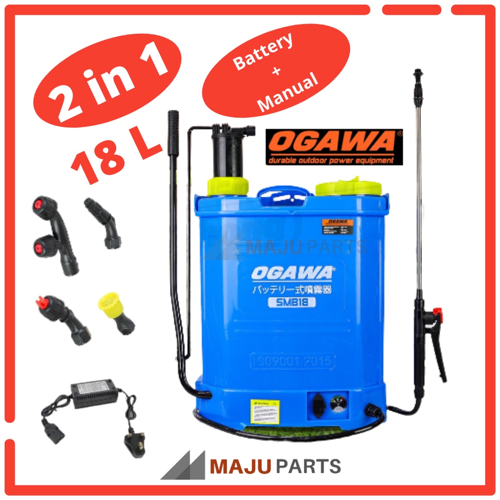 OGAWA TANIKA BATTERY PUMP PAM RACUN BATERI KNAPSACK SPRAYER PUMP (2 in ...