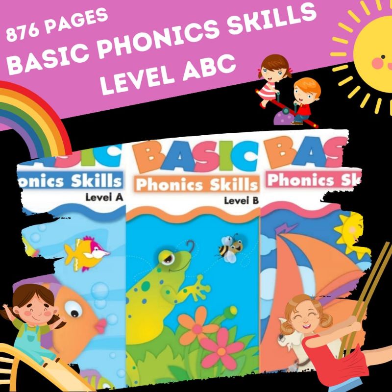E43 Basic Phonics Skill level ABC Printable Preschool Kindergarten ...