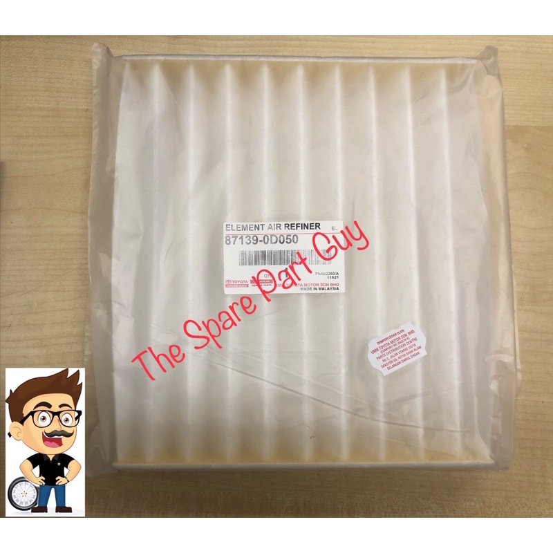 Toyota Genuine Air Cond Filter for Toyota Vios, Camry, Harrier, Altis ...