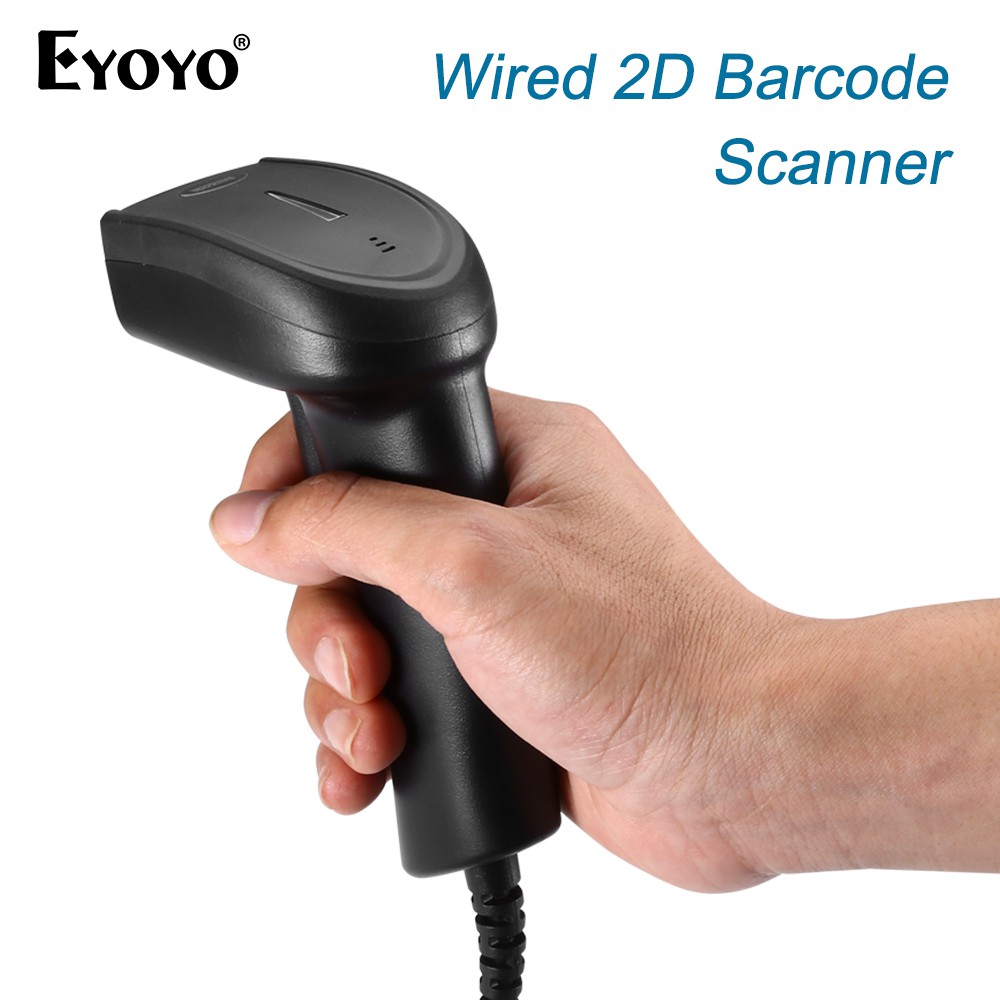 Eyoyo Barcode Scanner 1D 2D QR Handheld Wired Barcode Scanner | Shopee ...