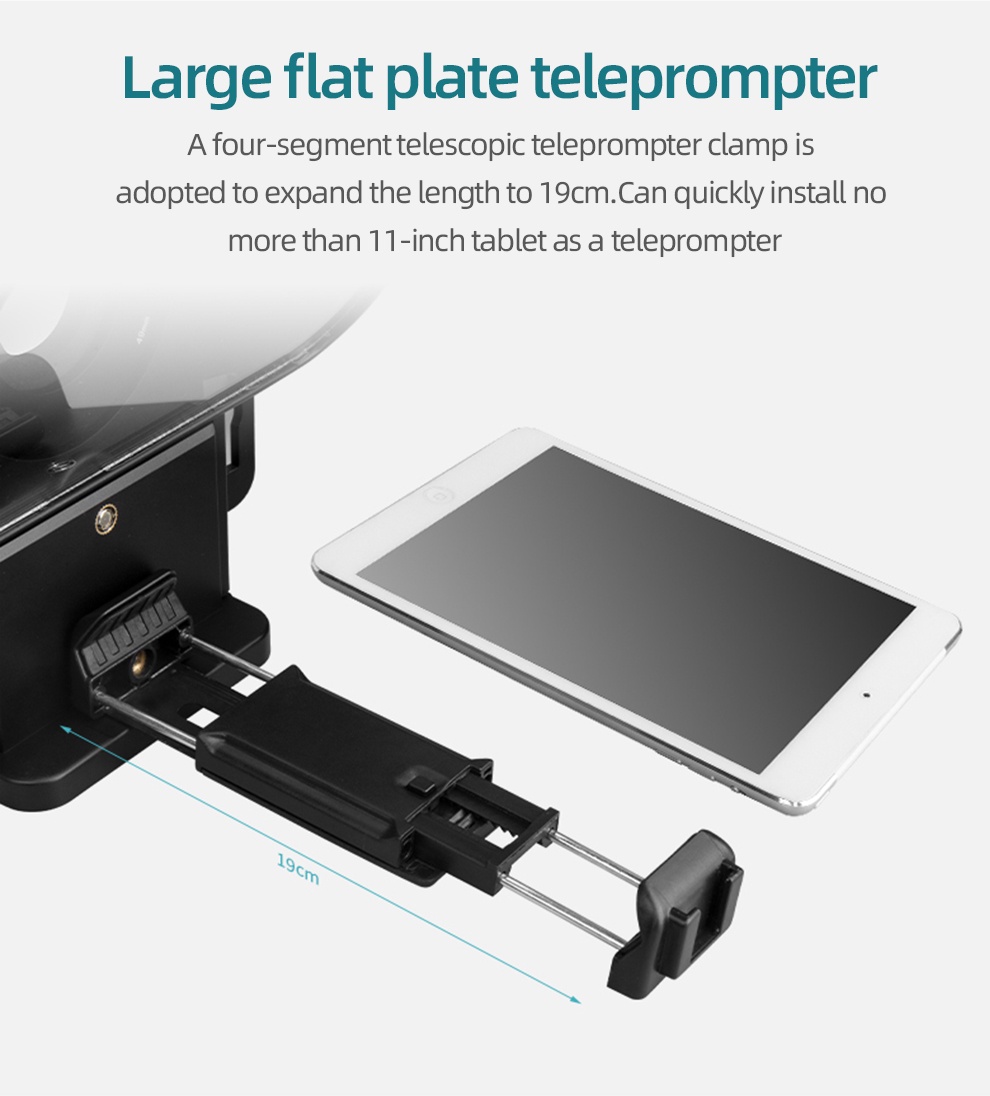 Bestview T3 Big Screen Prompter Professional Interview Teleprompter ...