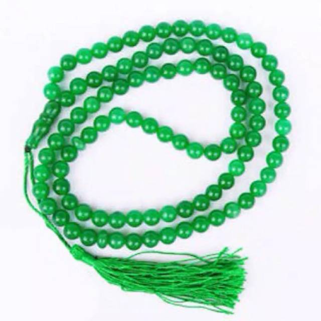 HIJAU Green Jade Tasbih 99 Dim 8mm | Shopee Malaysia
