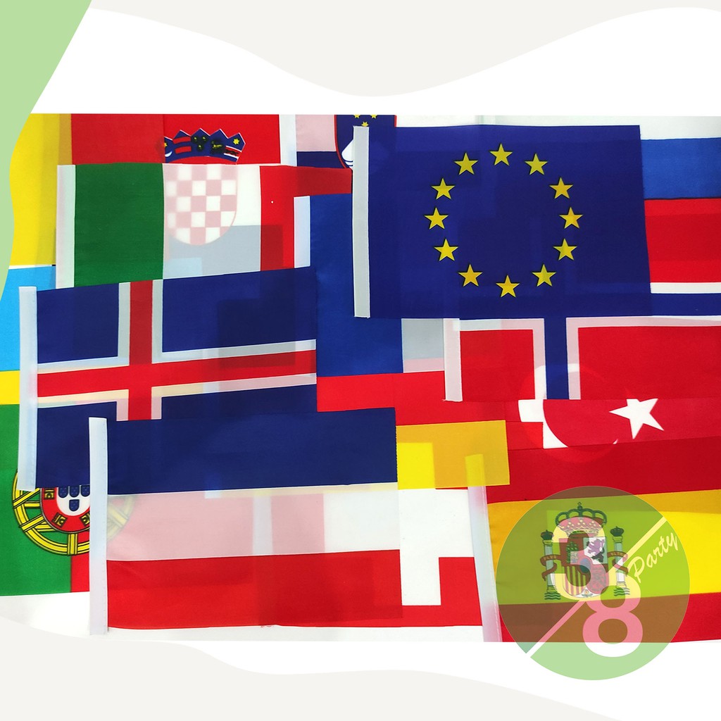 European Continent Country Mini Fabric Flag European Content Country ...