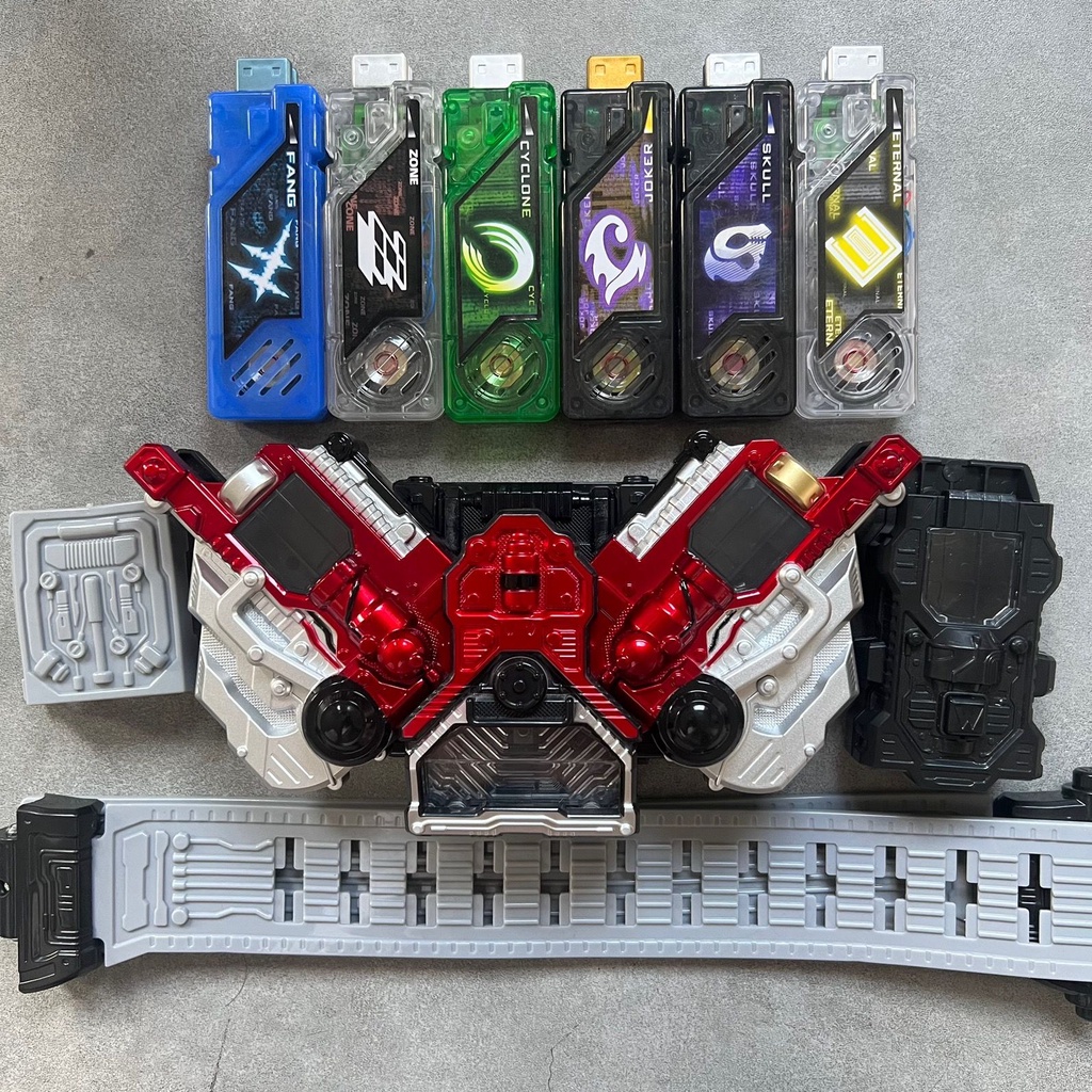 Kamen Rider W Henshin Belt Ver. 20th DX Double Driver Masked Rider W Transformation Belt 6 Gaia ...