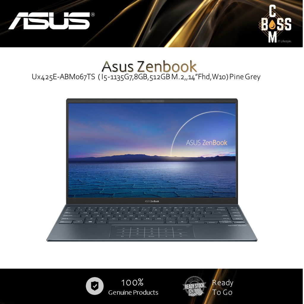 *Ready Stock* Asus Zenbook UX425E-ABM067TS ( I5-1135G7,8GB,512GB M.2,14 ...