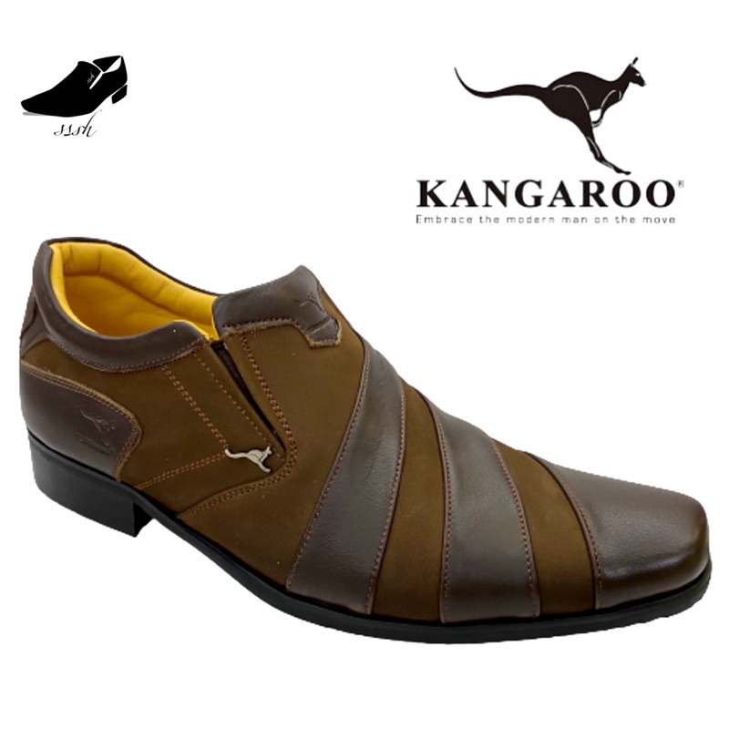 Original New design KANGAROO Mens shoe full leather casual formal slip ...