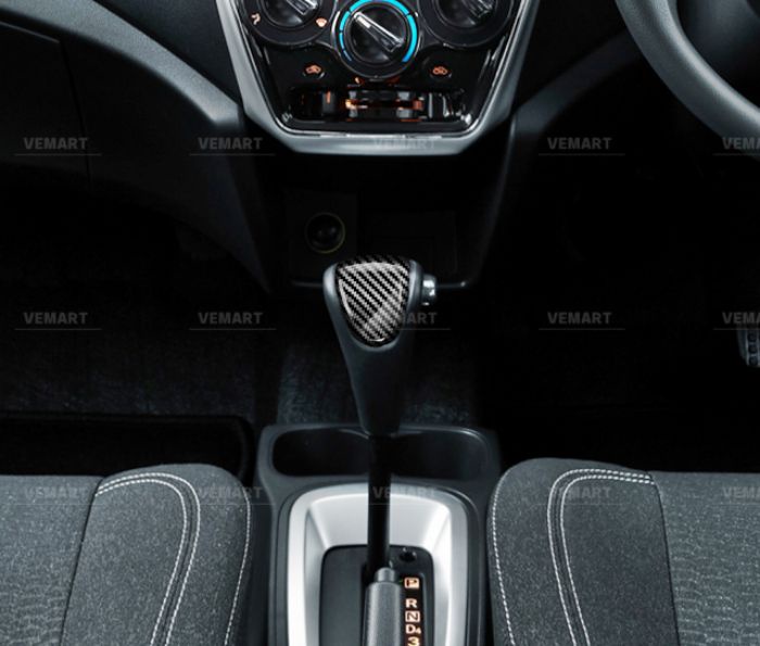 Vemart perodua axia carbon fiber gear shift knob frame cover ...