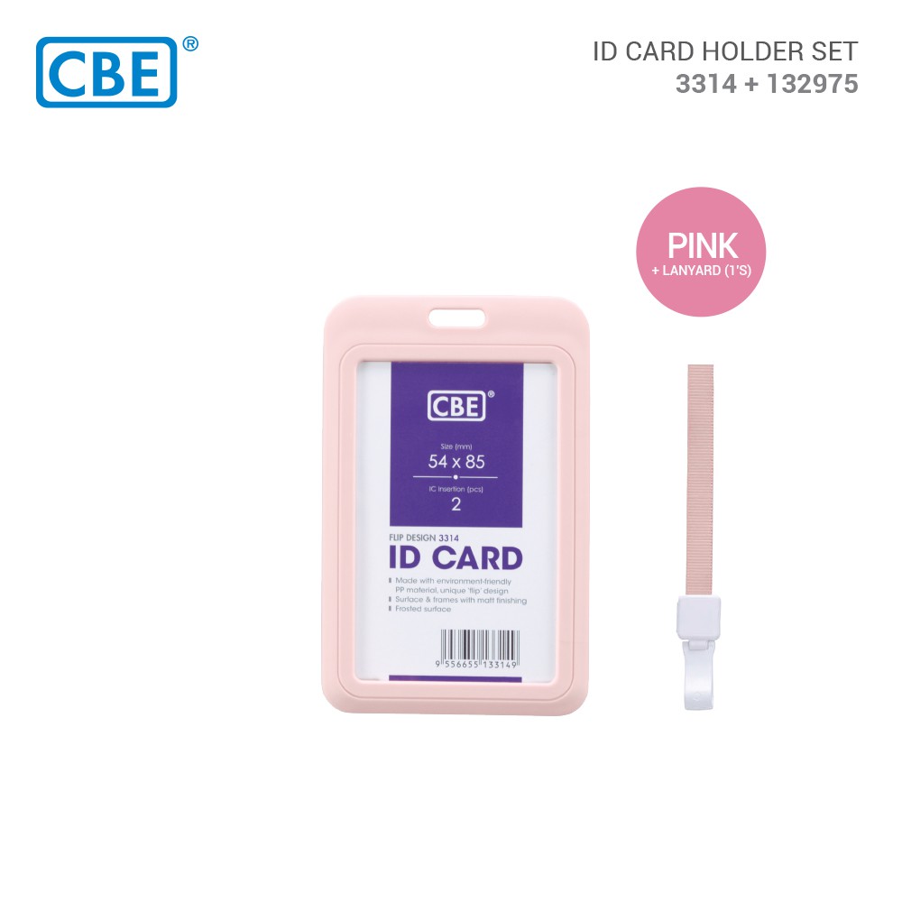 CBE ID Card Holder | Name Tag Set (3314 ID Card Holder + 132975 Lanyard ...