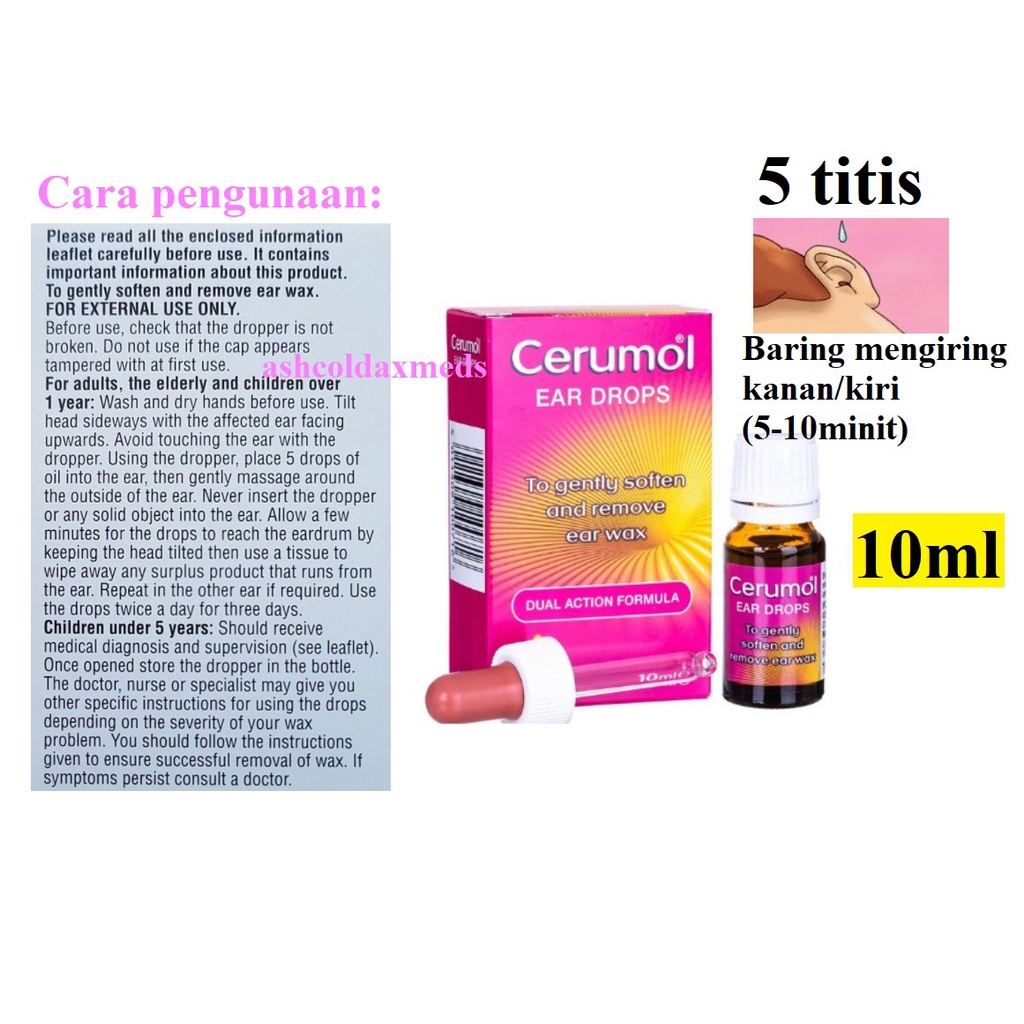 Cerumol Ear Wax Softener 10ml EXP07/2027 | Shopee Malaysia