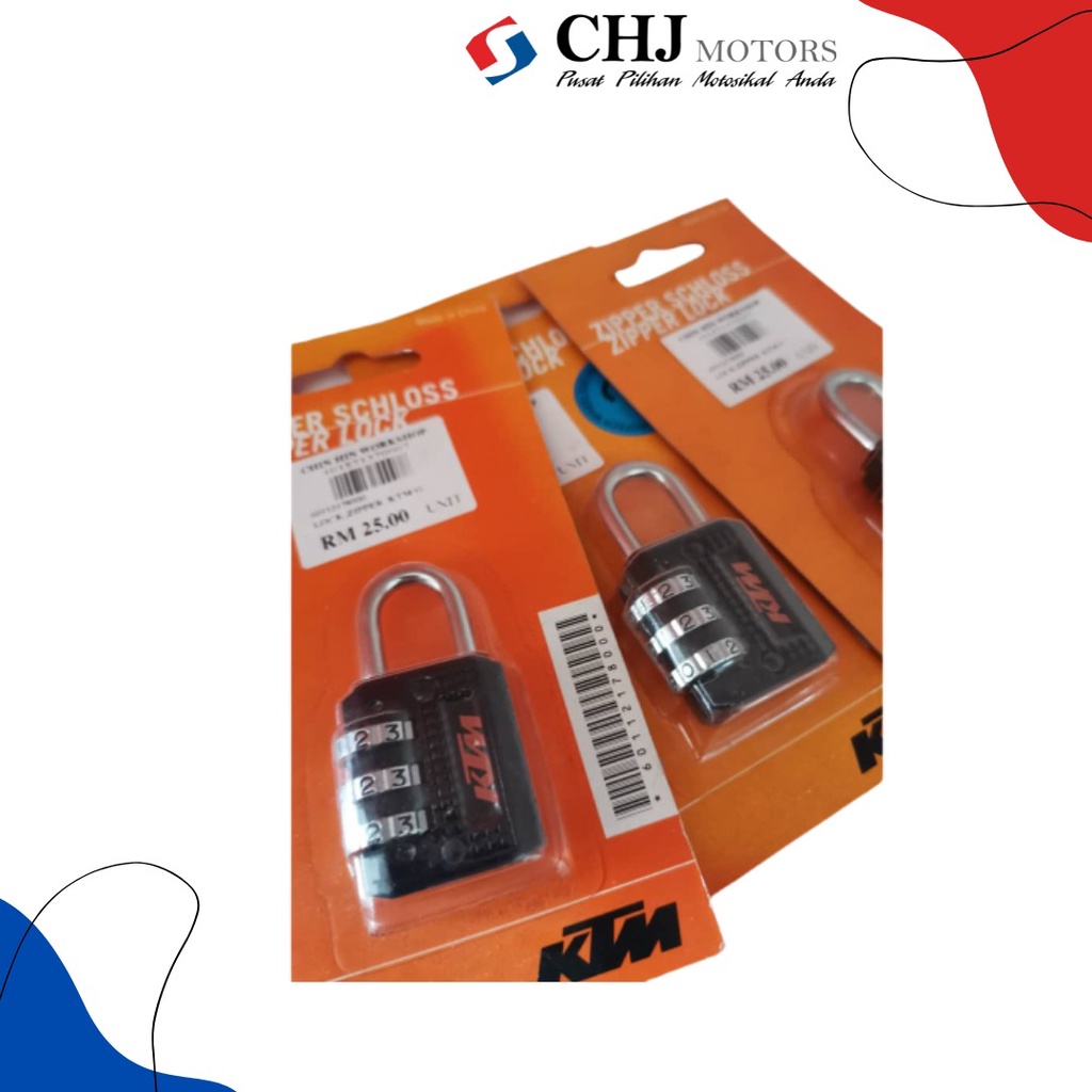 KTM LOCK ZIPPER ORIGINAL - (KTM BRAND) | Shopee Malaysia