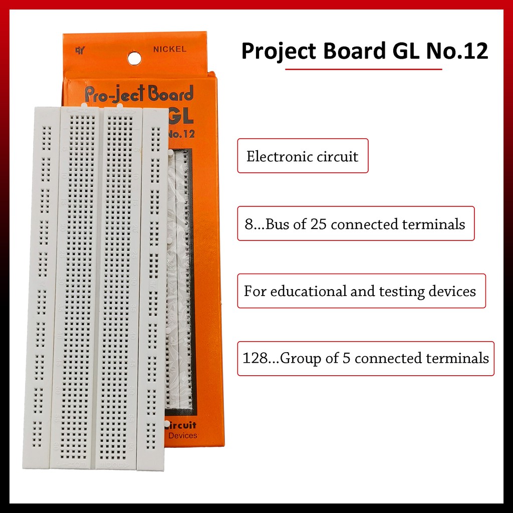 Project Bread Board for Electronics Breadboard GL12 | Shopee Malaysia