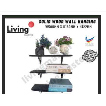 Buatan Malaysia, Ready Stock Classic Design Rak Dinding Solid Wood Wall ...