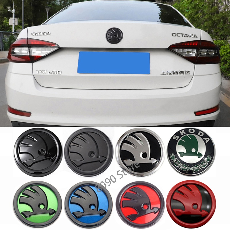 Car Front Emblem Sticker Auto Rear Trunk Badge Decal for Skoda Kodiaq ...