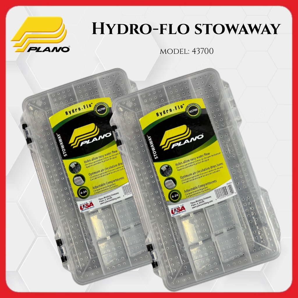 Plano Hydro-Flo Stowaway Fishing Tackle Box (Ref: 43700) | Shopee Malaysia