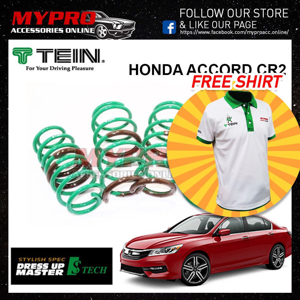 HONDA ACCORD CR2 TEIN S.Tech Sport Lowered Spring (Made In Japan) 100 ...
