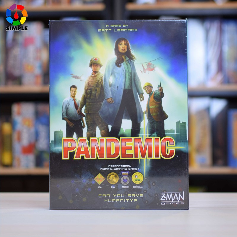 Funny Pandemic Board Game Paper Cards Strategic Reasoning Plague Family ...