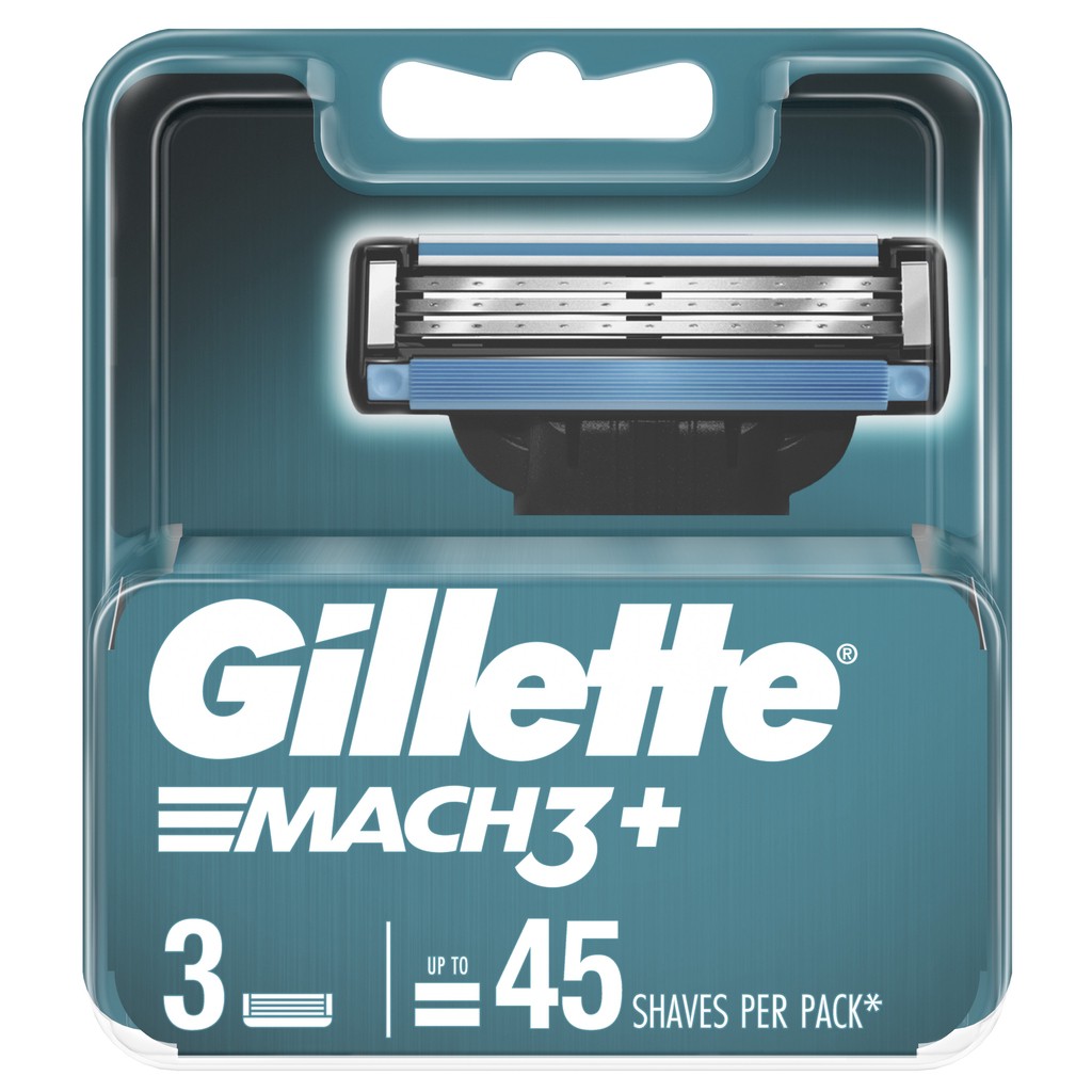 Shaver men Pencukur Gillette Mach3+ Replacement Cartridges (3 Counts ...