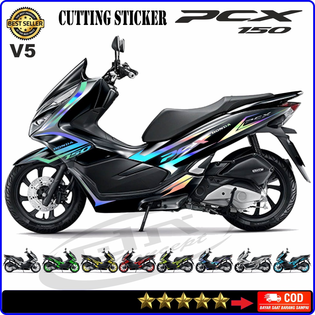 Cutting Sticker PCX 150 Sticker Variation 5 Hologram Honda Stabilo ...